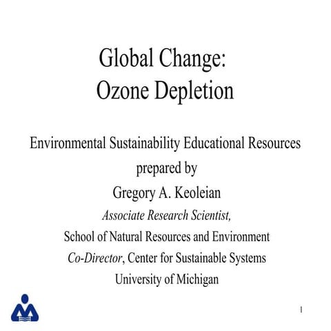 Global-Change-Ozone-Depletion -1.ppt