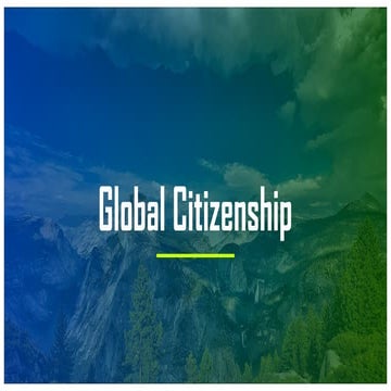 Global citizenship | PPTX