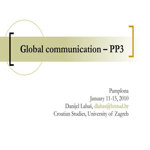 Global Communication 3 UNAV | PPT