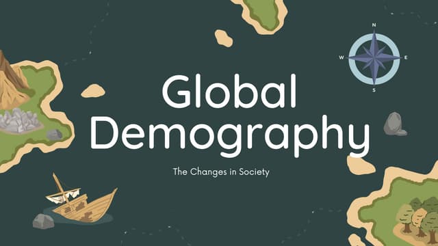Global Demography | PPTX | Geography | Science