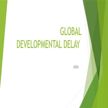 Global developmental delay | PPTX