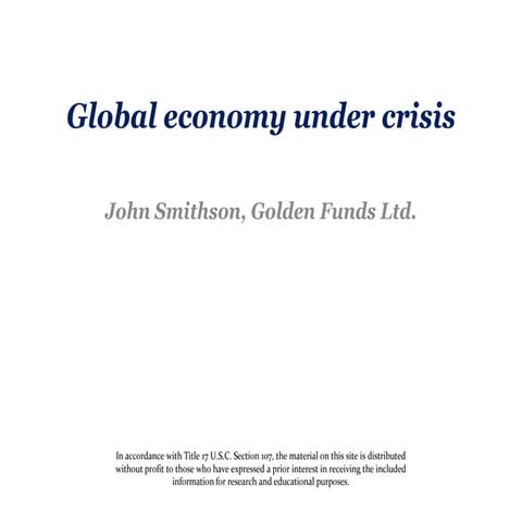 Global economy under crisis (shared using VisualBee) | PPT