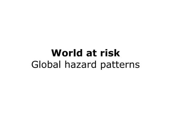 Tectonic Hazards Global Trends Overview | KEY | Geography | Science