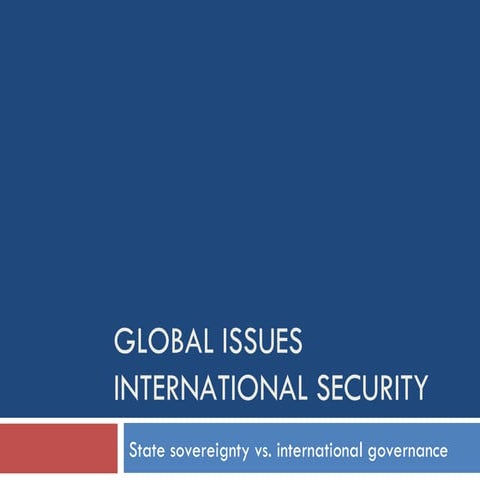 Global Issues - International Policy | PPT