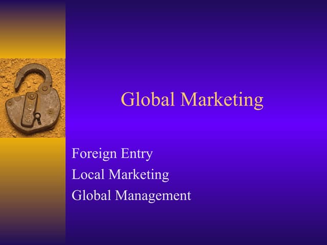 Globalization of services | PPT