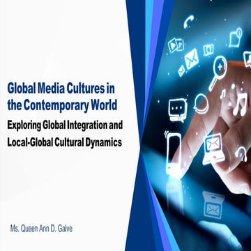 GLOBAL ECONOMY CULTURES MEDIA DIFFERENTATIION | PPTX