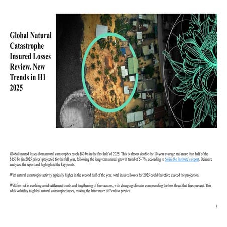 Global Natural Catastrophe Insured Losses | PDF