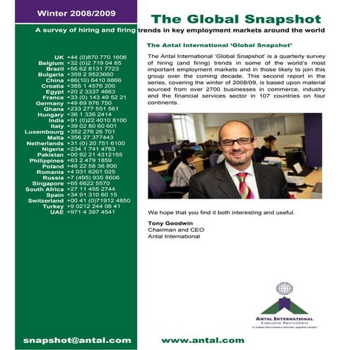 Global Snapshot Winter 2009 Final | PDF