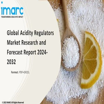 Acidity Regulators Market Growth, Demand and Challenges of the Key ...