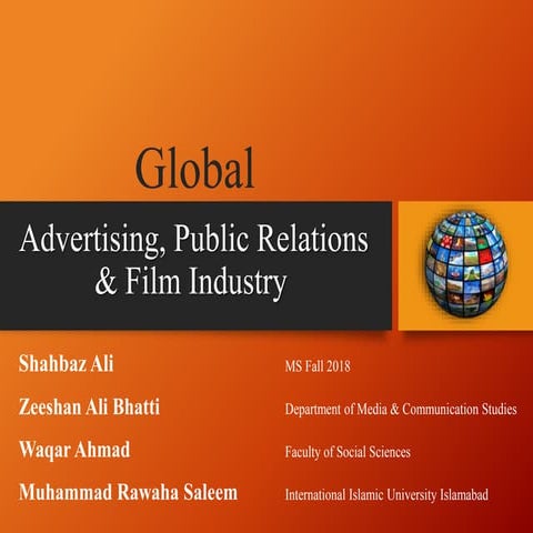 Global Ad, PR & Film ppt | PPTX