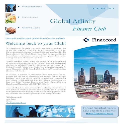 Global Affinity Finance Club Autumn 2013 | PDF | Credit Cards ...