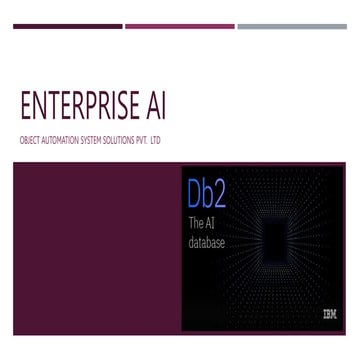 Enterprise AI using DB2 | PPT