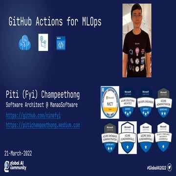 Github Actions For Mlops Ppt