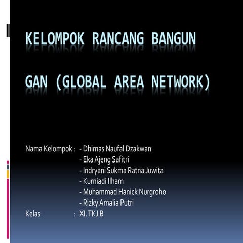 Global Area Network | PPTX