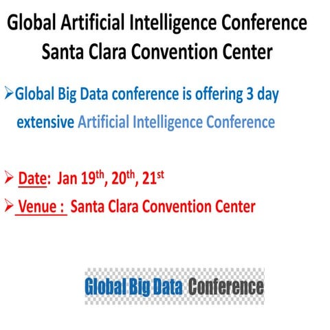Global artificial intelligence conference for bay area | PPT