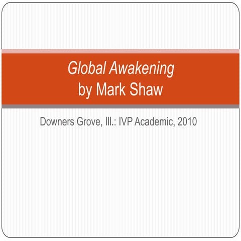 Global awakening presentation | PPTX