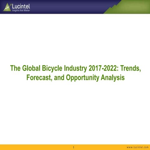 Us Bicycle Industry Outlook, 2025-Sample | PPTX