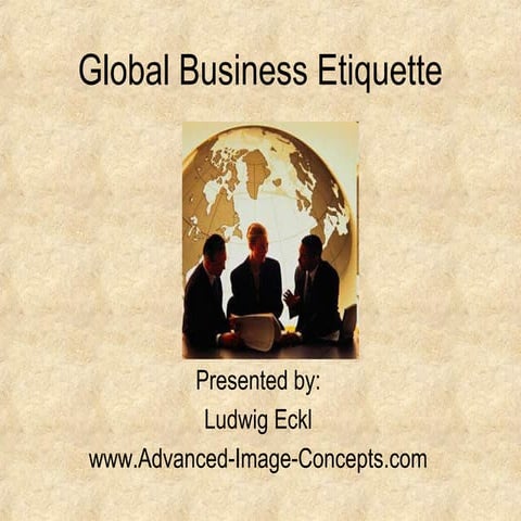 Global business etiquette | PDF