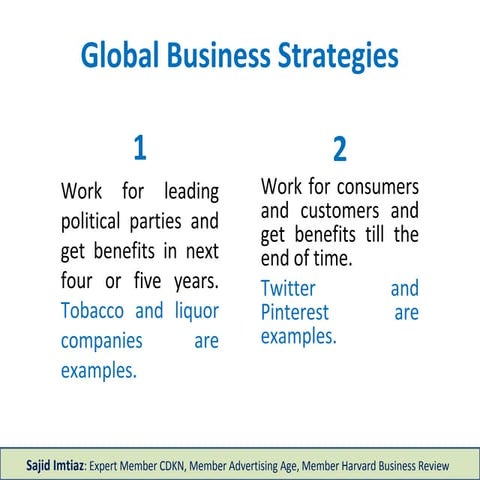 Global Business Strategies | PPT