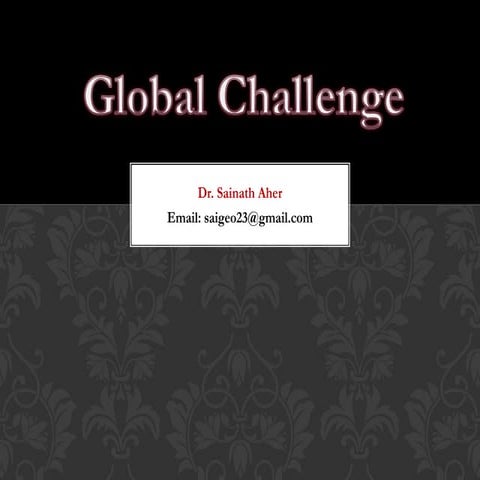 Global Challenge And Sustainability Pdf