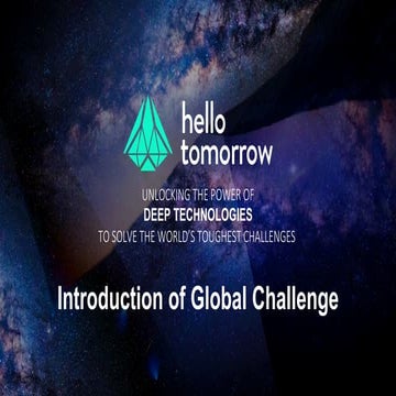 Hello Tomorrow Global Challenge English Version | PDF