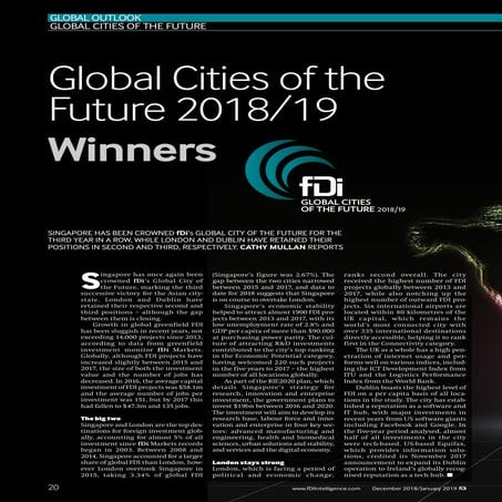 JLL Identifies the World's Most Dynamic Cities | PDF