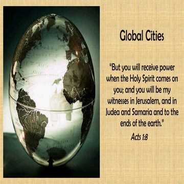 Global Cities PP | PPT