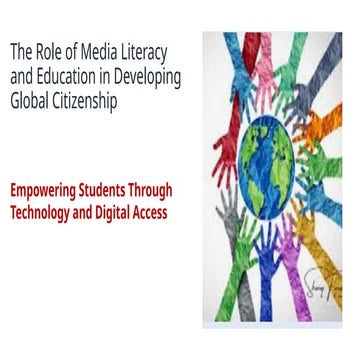 Global Citizenship -- The Role of Media Literacy and Education in ...