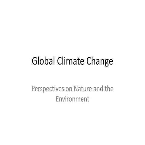 Global Climate Change | PPTX