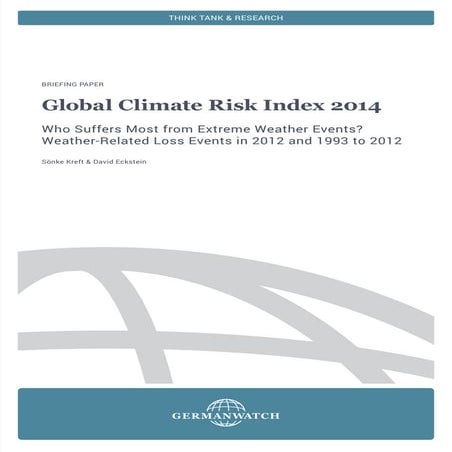 Global climate risk index 2019 | PDF