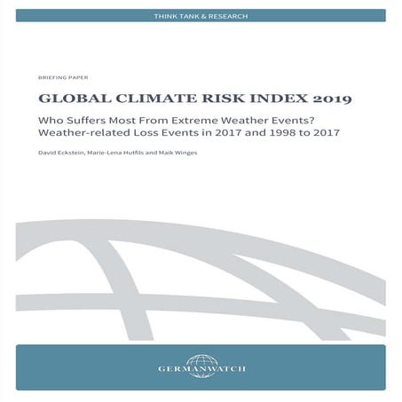 Global climate risk index 2019 | PDF
