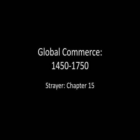 Global Silver Trade 1450-1750 | PPTX