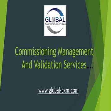 Global Commissioning Management and Validation Services | PDF