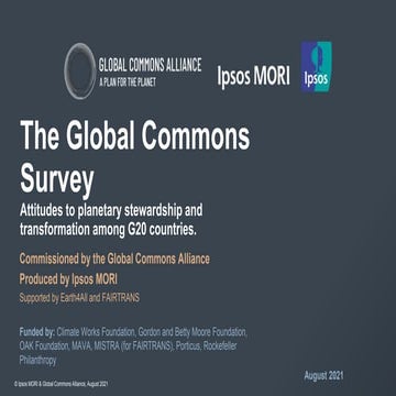 The Global Commons Survey | PPTX