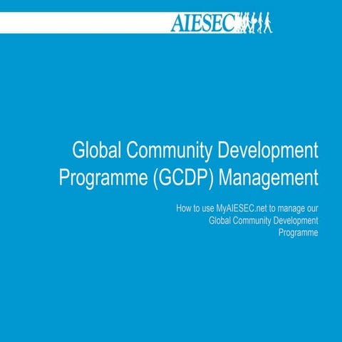 Global community development_programme_management | PPT