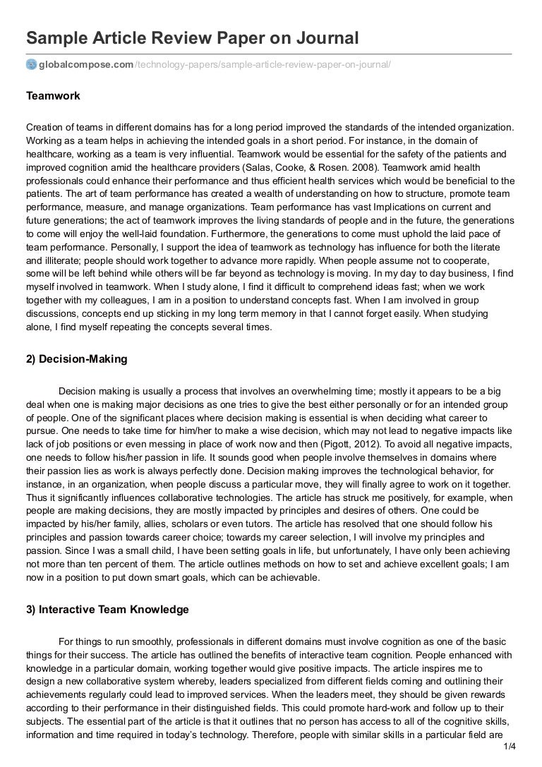 Globalcompose Sample Article Review Paper On Journal globalcompose-sample-article-review-paper-on-journal