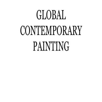 Global contemporary painting | PPTX