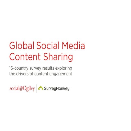 Global Social Media Content Sharing | PPT
