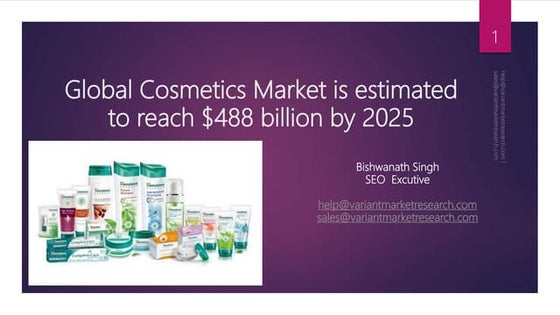 Active cosmetics market ppt | PPT