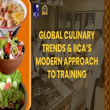 Global Culinary Trends & Industry-Ready Training | PDF