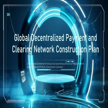 Global Decentralized Payment and Clearing Network Construction Plan | PDF