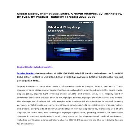 Global Display Market | PDF