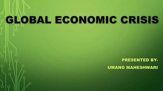 B416 The Evolution Of Global Economies Lecture 10 Recent Global ...