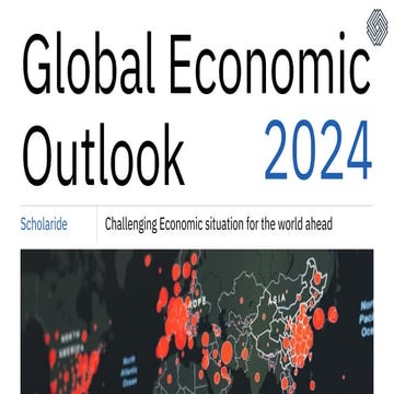 Global Economic Outlook, 2024 - Scholaride Consulting | PDF