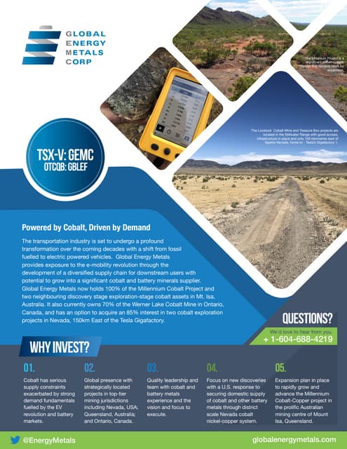 Rover Metals Corporate Fact Sheet | PDF