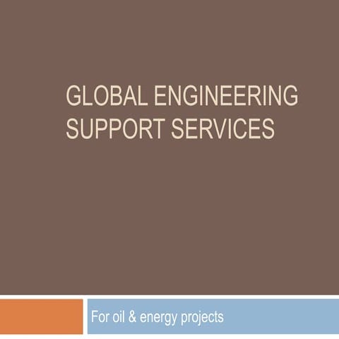 Global engineering support overview | PPTX | IT and Internet Support ...