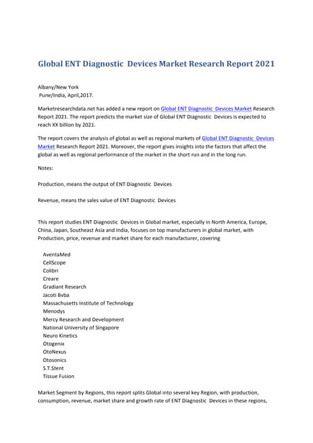 Global non invasive prenatal testing market 2018 | PDF