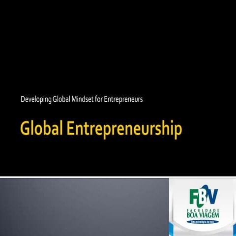 part 8: Global entrepreneurship class | PPT