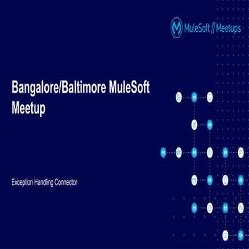 Global Exception Handling Custom Error Connector In Mulesoft Ppt