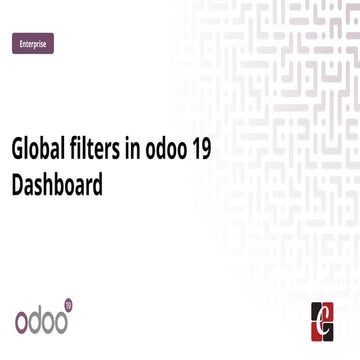 What are the Global filters in odoo 19 Dashboard | PPTX